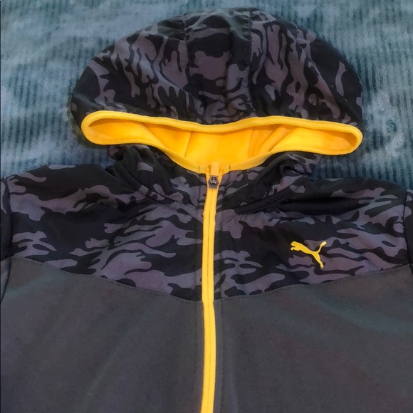 Puma | Jackets & Coats | Puma Full Zip Tech Fleece Digital Camo Hoodie ...